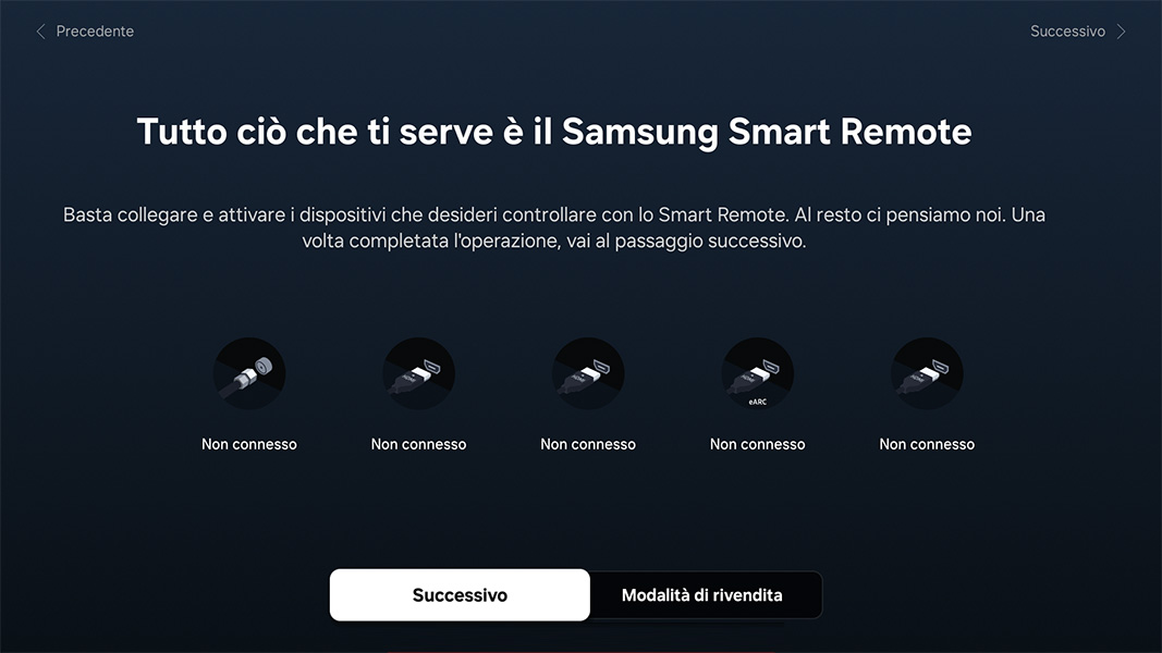 Simulatore TV Samsung